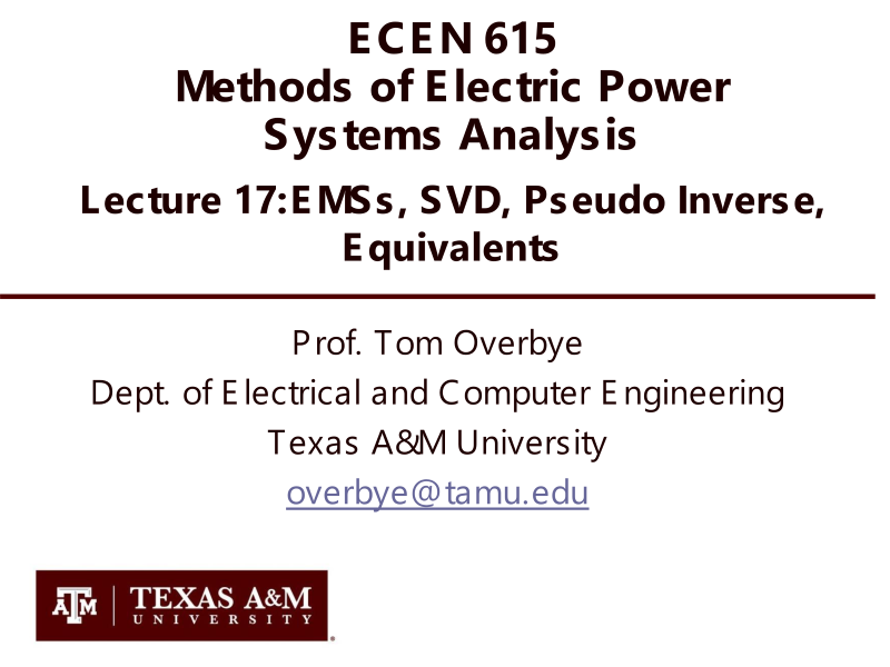 tailieuXANH - Lecture Methods of Electric power systems analysis ... tailieuXANH - Lecture Methods of Electric power systems analysis ...